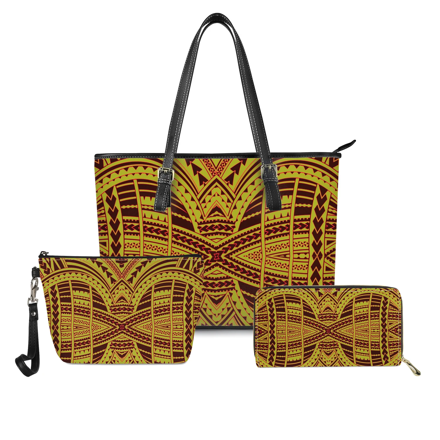 Casual Tote Bag Hawaiian Samoan Style Polynesian Tribal Printed Top ...