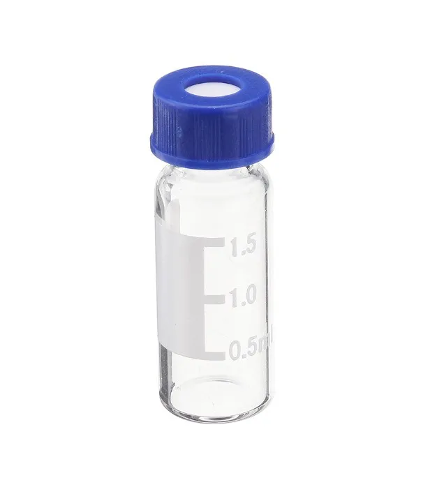 2ml Hplc Chromatographic Glass Vial Clear And Amber Color With Caps And ...