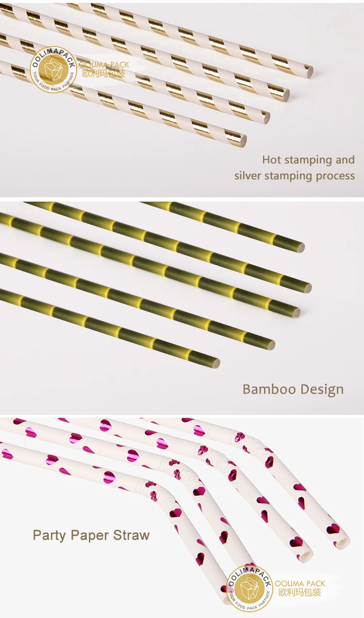 Biodegradable Paper Drinking Straw Recycled Disposable Individually ...