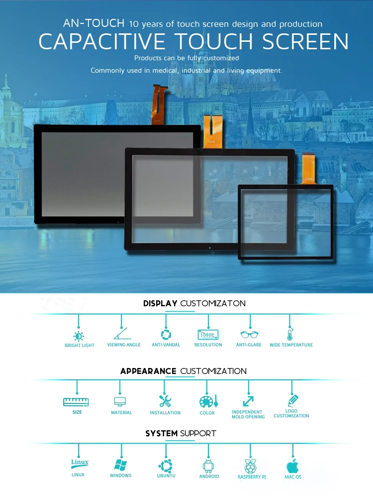 Customize Large Inch Multi Waterproof Transparency Monitor Touch Film ...