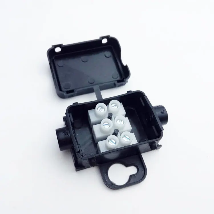 Insulated 3-Way Cable Junction Box - Dust-Proof & Waterproof