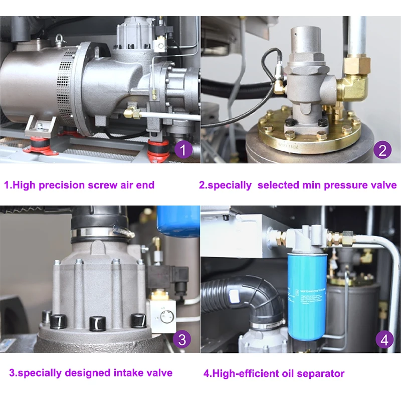 10HP JAGUAR 7.5KW Compressor Price - Coaxial Direct Drive Screw Air ...