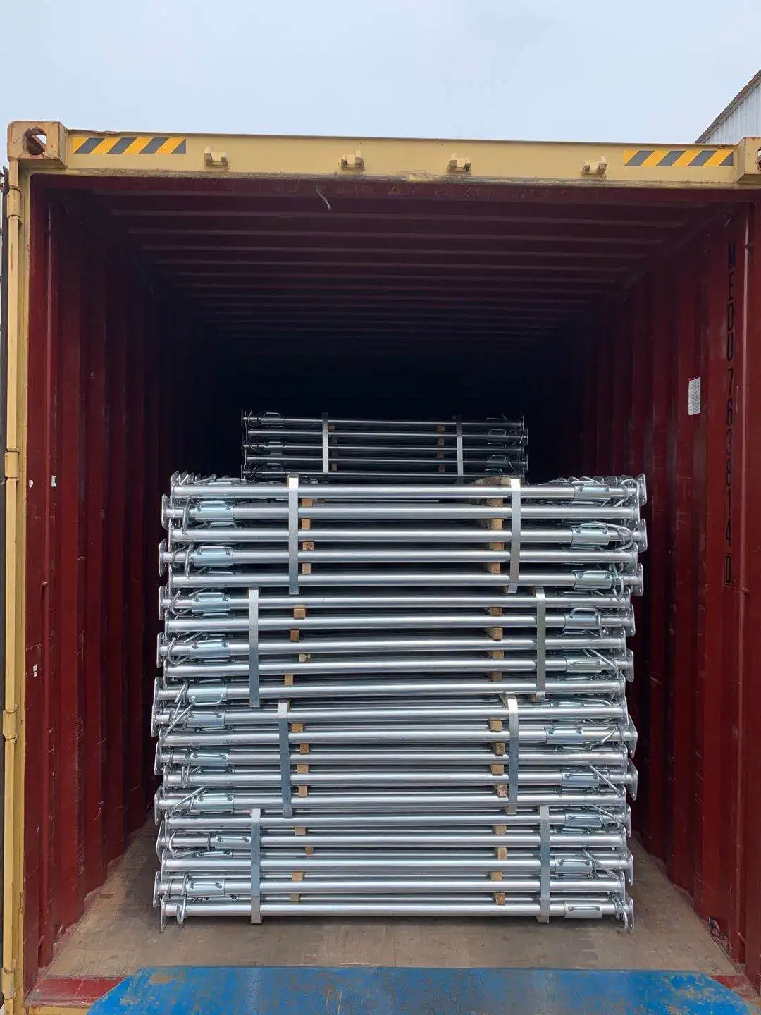 2mm 4mm Thickness Galvanized Q235 Stk400 Steel Scaffolding Push Pull ...