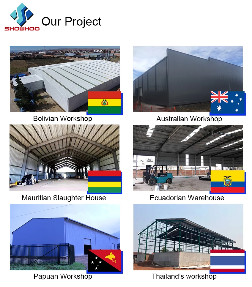1000 square Meter High-strength Prefabricated Light Steel Structure ...