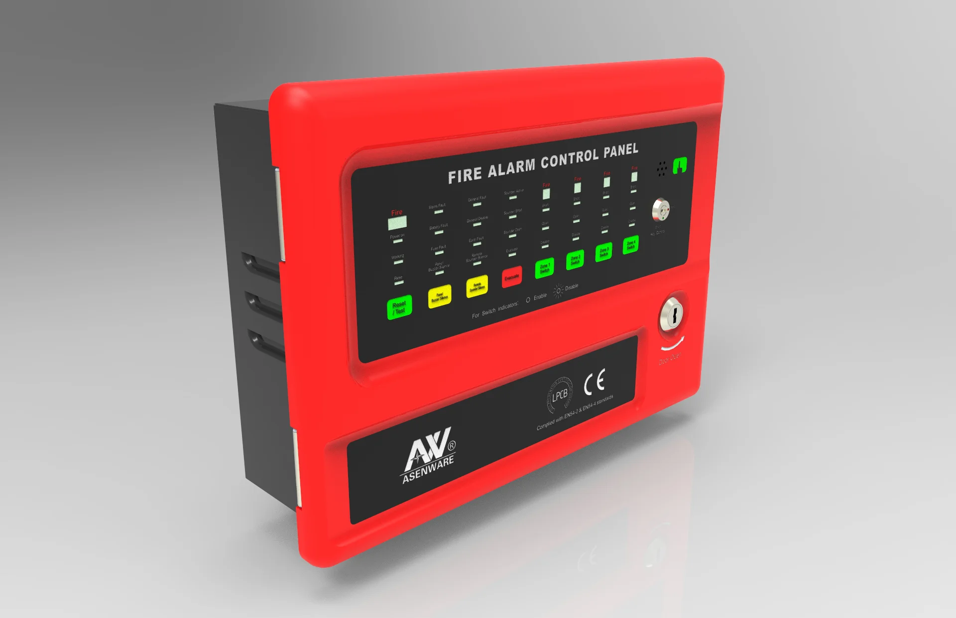 Asenware Wireless Fire Alarm Conventional Panel 2/4 Zone