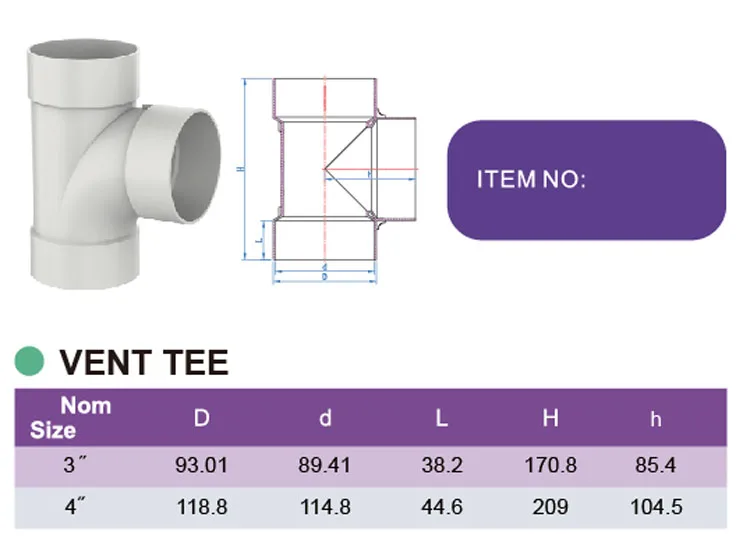 ERA PVC Dwv/drainage Fittings NSF Certificate ASTM D2665