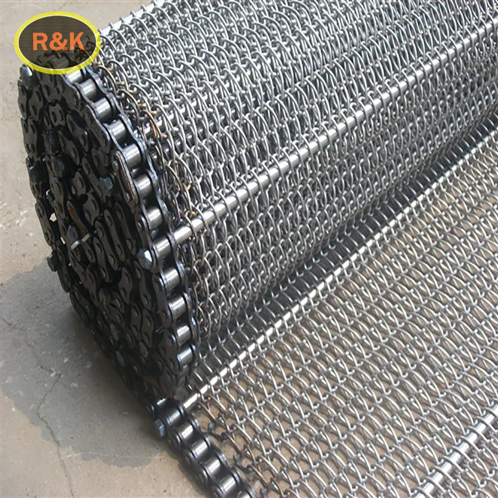 304 Stainless Steel Chain Mesh Conveyor Belt - Durable & Versatile