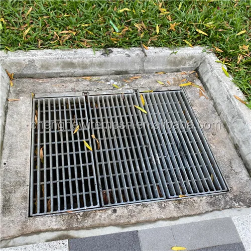 Hdb Type-apron Drain Grating With Hinged Panel Hot Dipped Galvanized ...