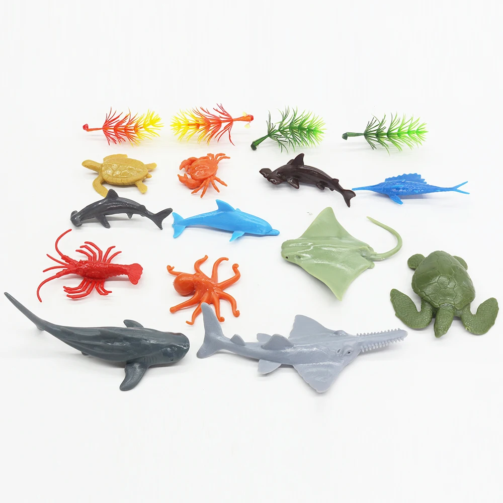 BEFLY Mini Deep Ocean Figure Set - Plastic Sea Animal Toys