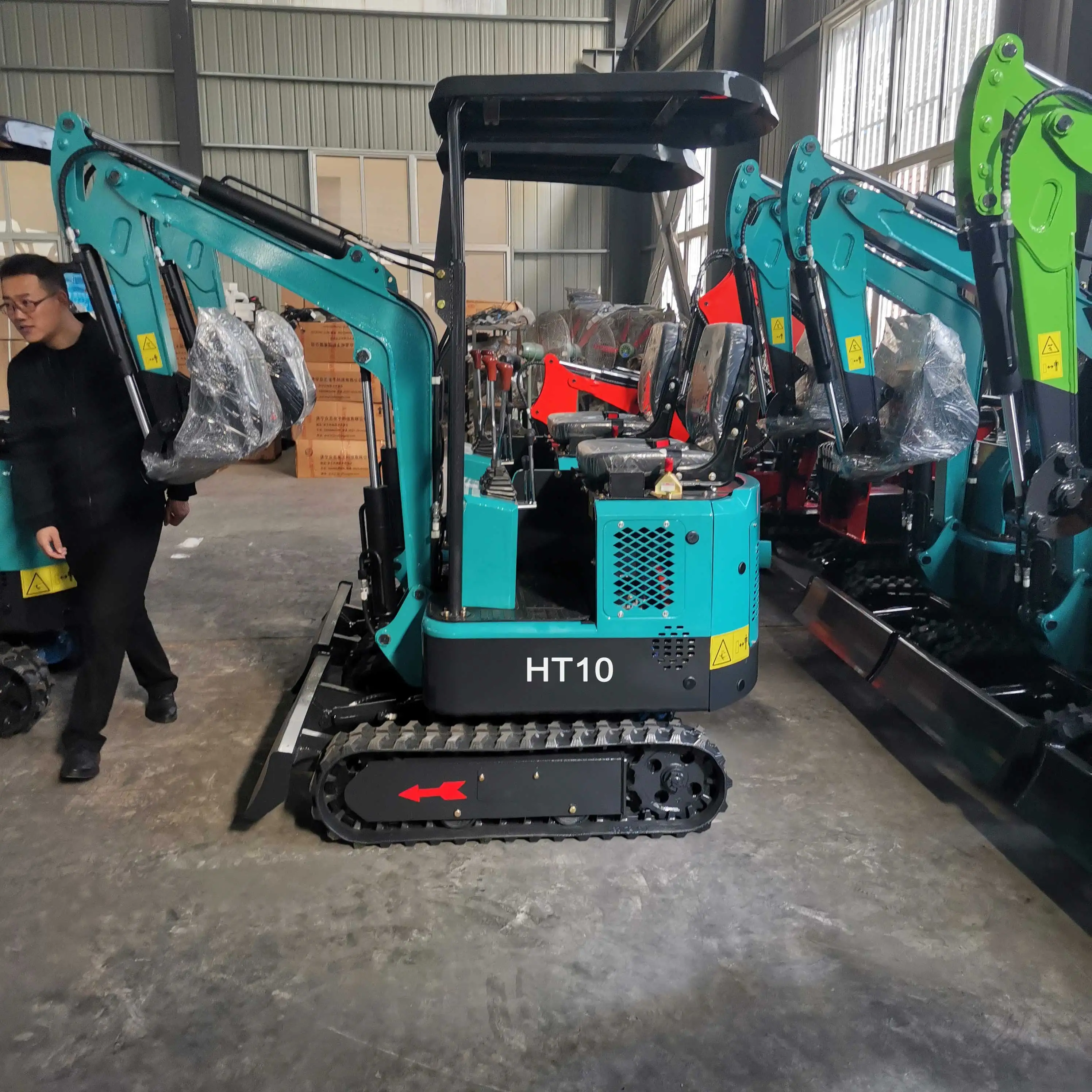 Hot Sale Mini Excavator For Construction Equipment Ht10 Mini Excavador ...
