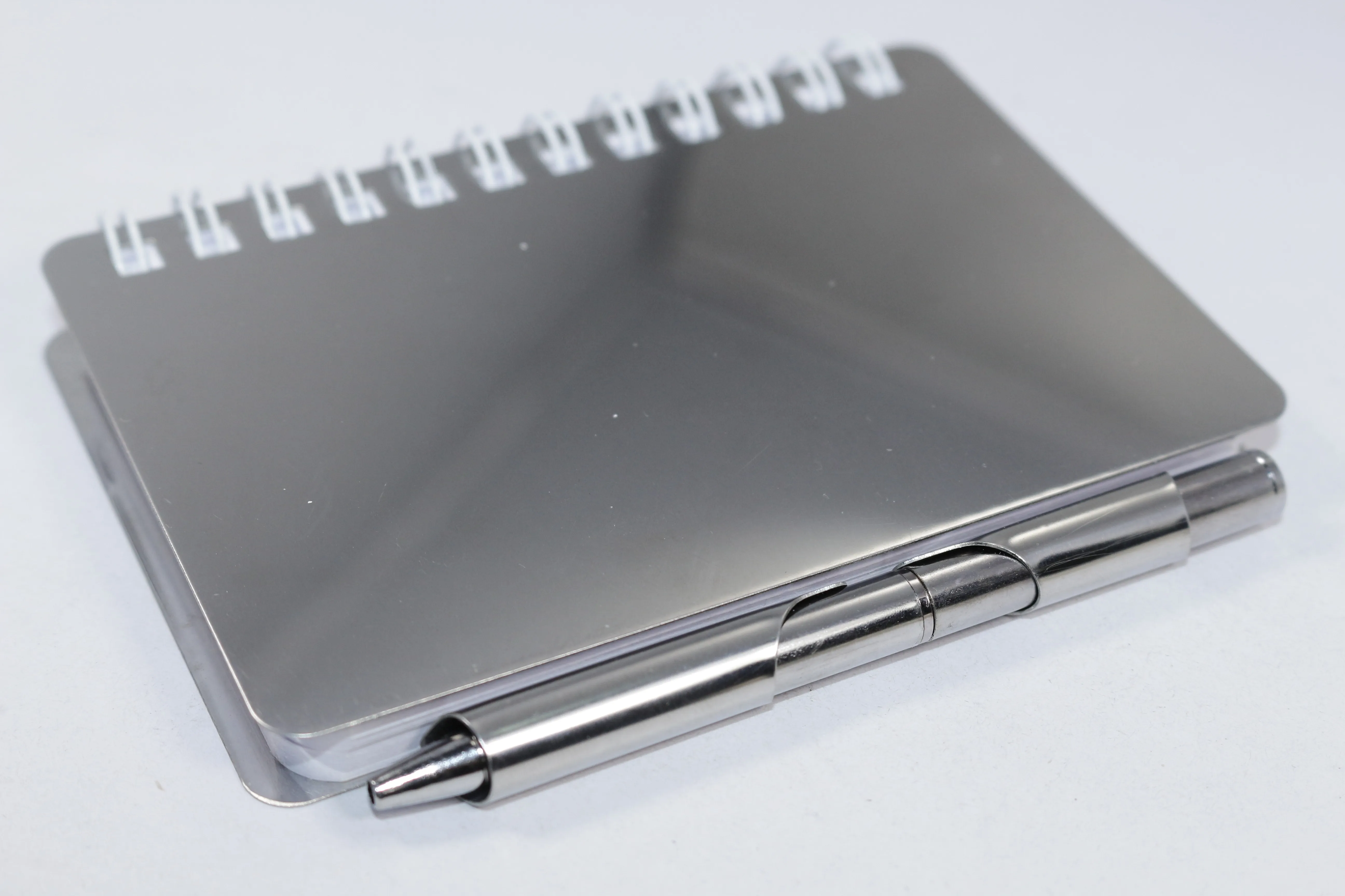 A5 New Style Custom Metal Shell Business Notebook With Pen Black Paper ...