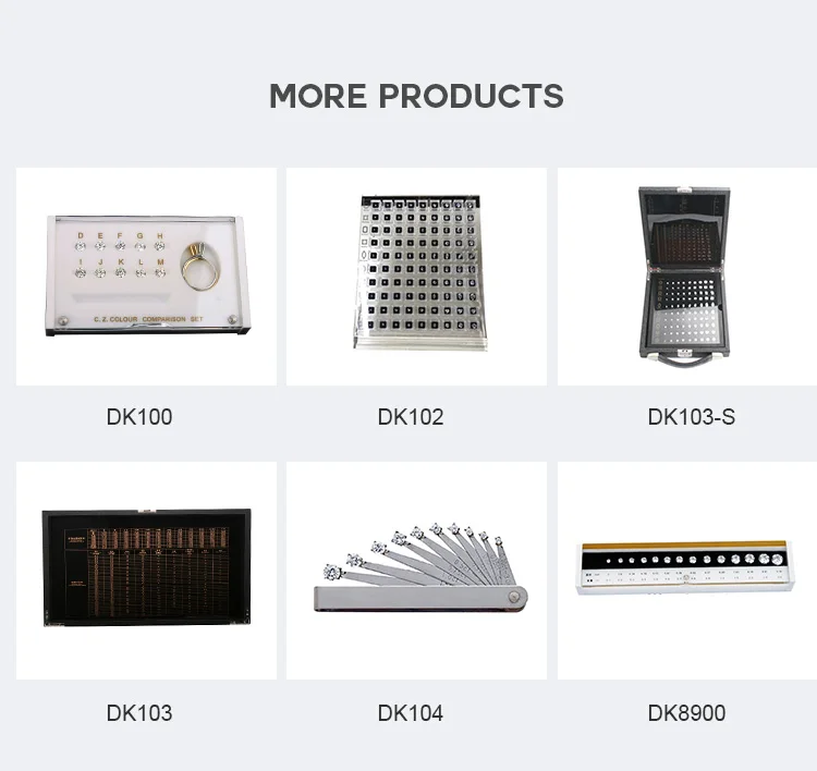 High Accuracy Professional Jewelers D-M Diamond Color Master Stone Set ...