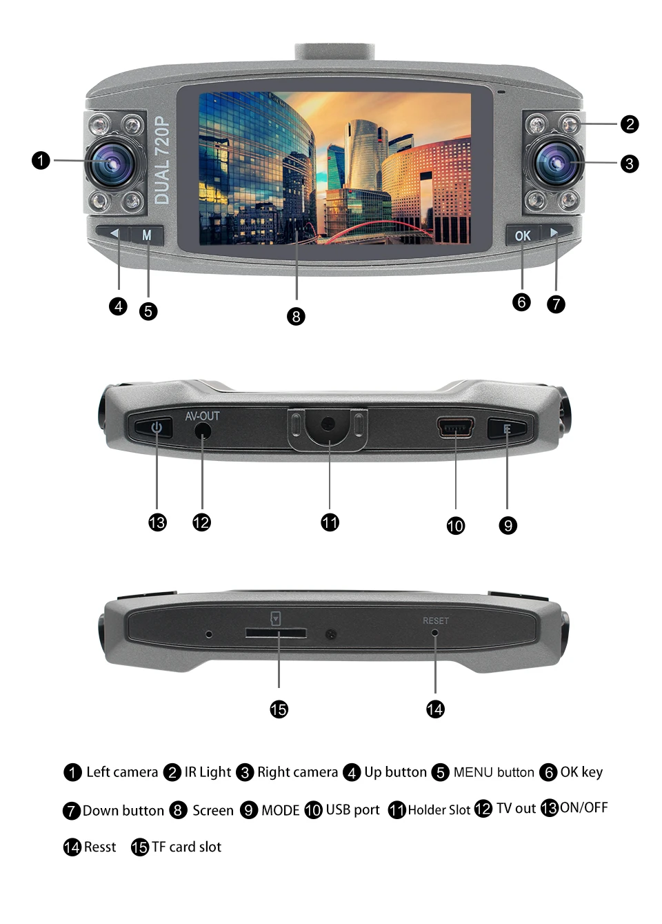 2020 New Inventions User Manual F80 Infrared Car Camera Dvr Night ...