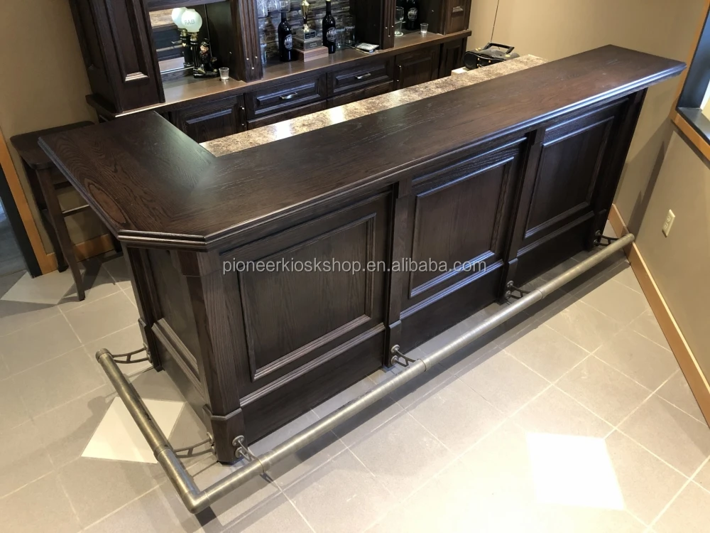 Luxury Moveable Commercial Modern Wooden Bar Counter