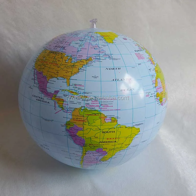 English Version Inflatable World Globe Ball Blow Up Education Gifts ...