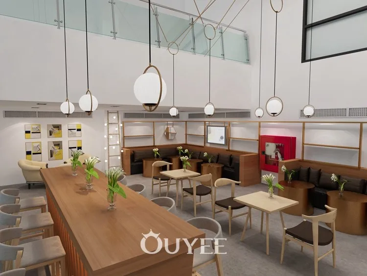 Modern Coffee Shop Display Cabinet - Custom Bar Furniture & Cafe ...