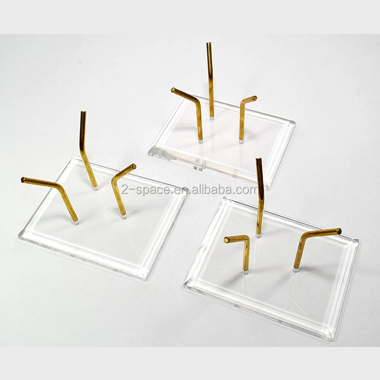 Lucite Gem Display Stands Artifacts Mount Display Holder Acrylic ...