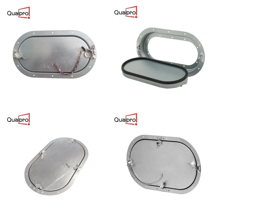 Galvanized Steel Inspection Oval Duct Access Doors for HVAC