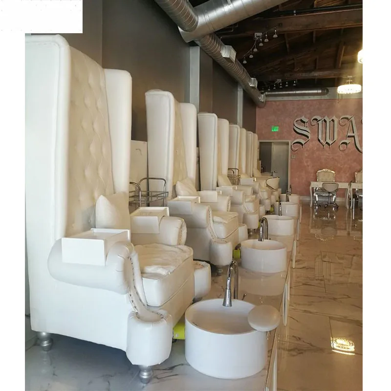 Luxury Foot Spa Pedicure Throne Chair High Back Tall Throne King ...