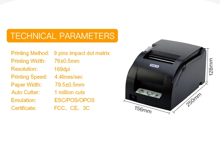 Cheque Printing Printer - 9 Pins Dot Matrix Printer RP763