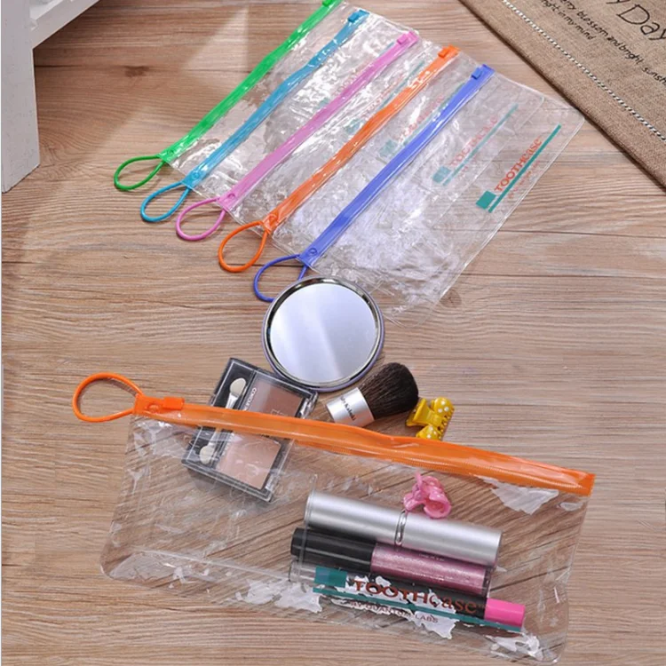 Clear PVC Toothpaste Case - Portable Ziplock Bag