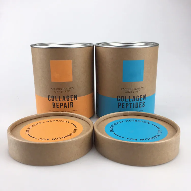 Protein Powder Composite Paper Cylinder Container Airtight