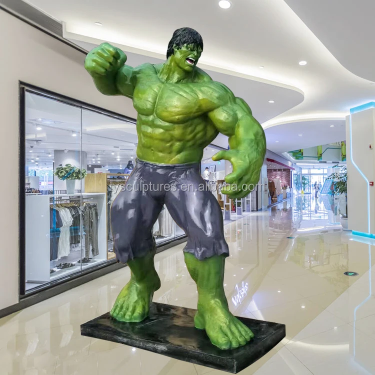 Modern Large Incredible Hulk Fiberglass Statue for Garden & Home Decor ...