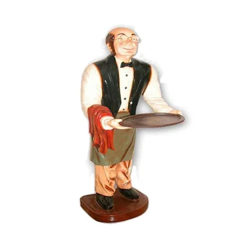 Custom Resin Figurine Wholesale Waiter Serving Butler - Buy Waiter ...