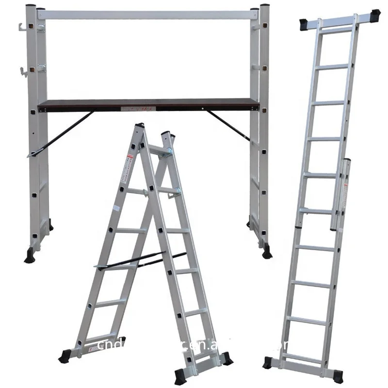 Lidl 6 Step Aluminum Scaffolding Stairs with Work Platform - Compact ...