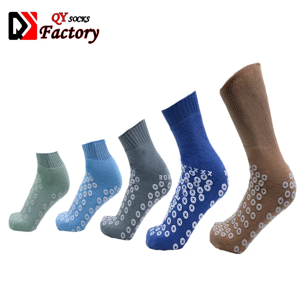 Custom Disposable Hospital Medical Double Tread Slipper Socks Airline ...