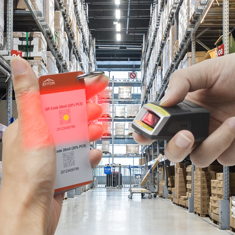 NS02 mini bluetooth 1D/2D wireless barcode scanner portable handfree ...