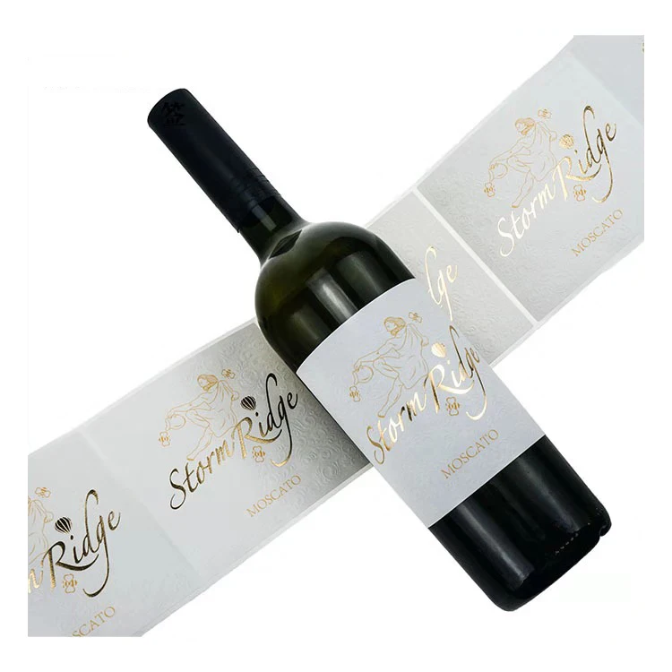 Custom Wine Label Texture Paper - Luxury Stickers