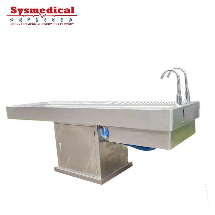 Stainless Steel 304 Mortuary Table for Embalming & Dissecting