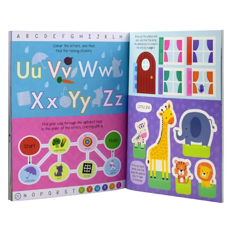 Fun Kids Phonics Alphabet Early Learning Board Book Custom Interactive ...