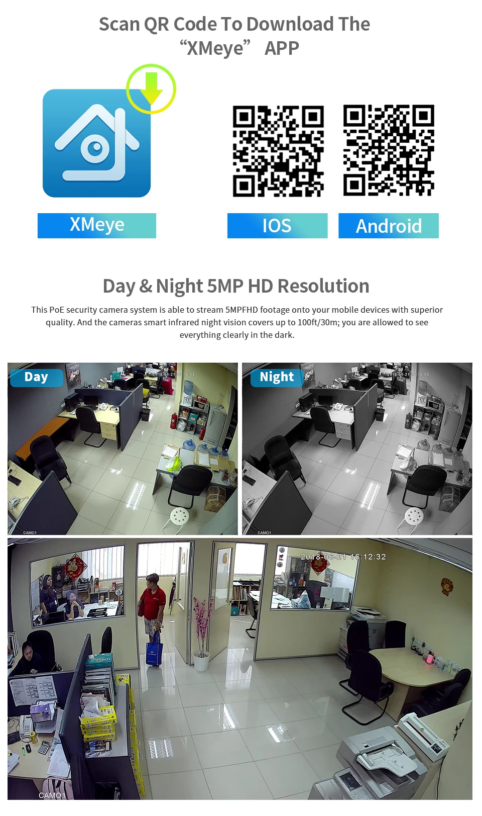 3mp 5mp 8mp 4ch 8ch 16ch set h265 AHD Outdoor IP66 Waterproof Home NVR ...