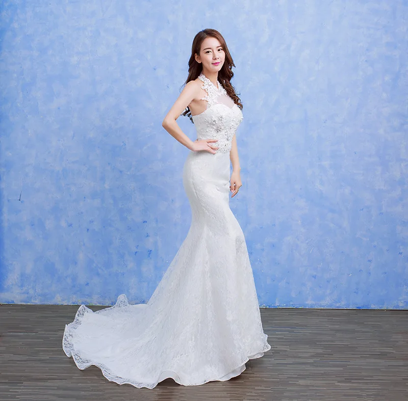 Luxury Gaun Pengantin Strapless Wedding Dress Bridal Gown Mermaid ...