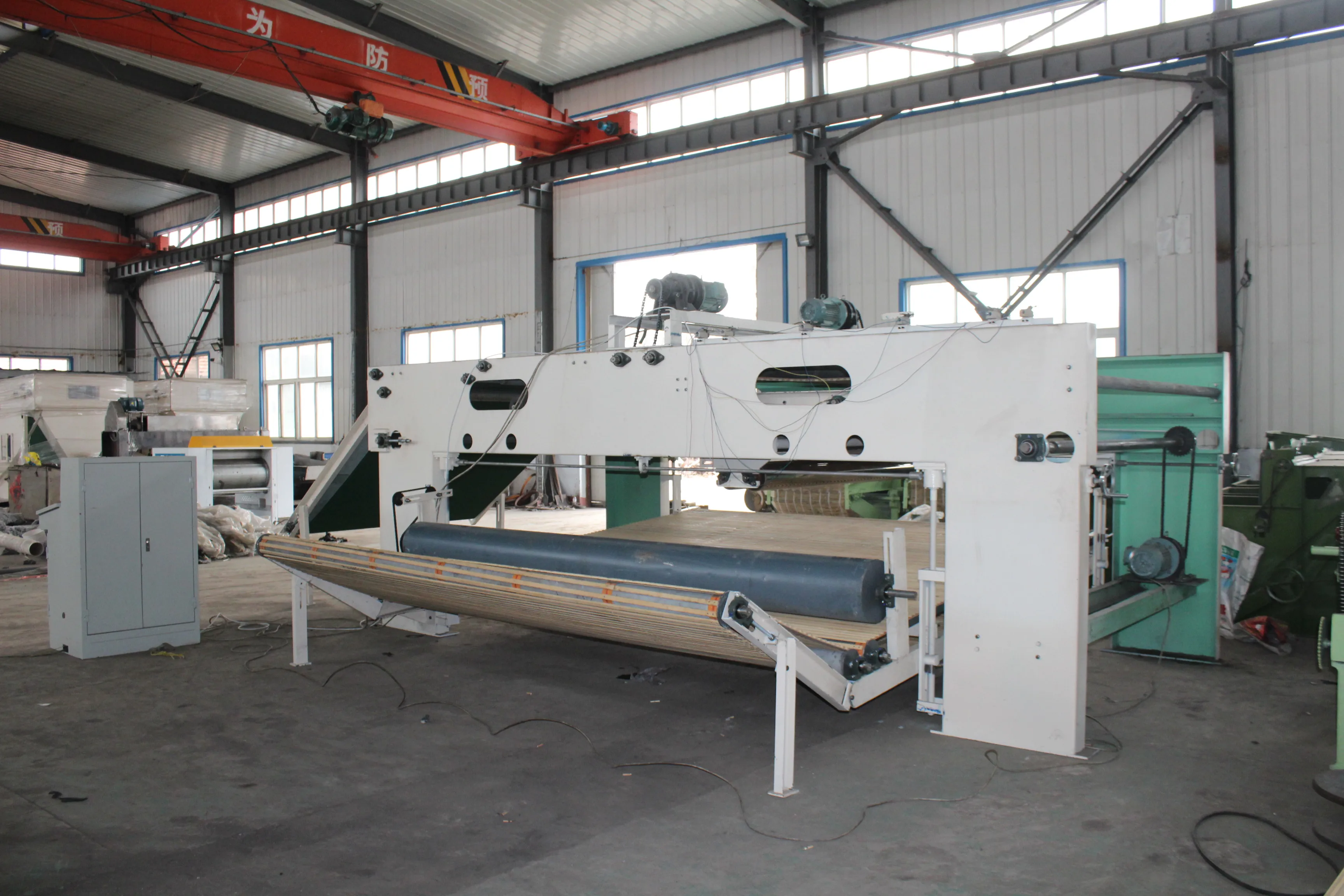 Hemp Flax Recycled Fiber Airflow Cross Lapper Pave And Lay Out Textile ...