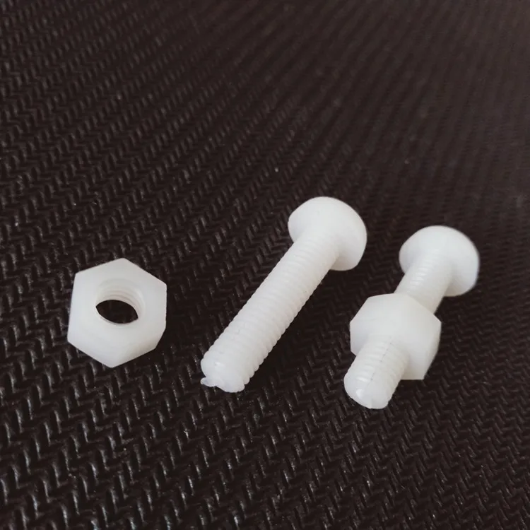 High Quality M3 Nylon Hex Screws Nut Black And White Nuts And Bolts ...