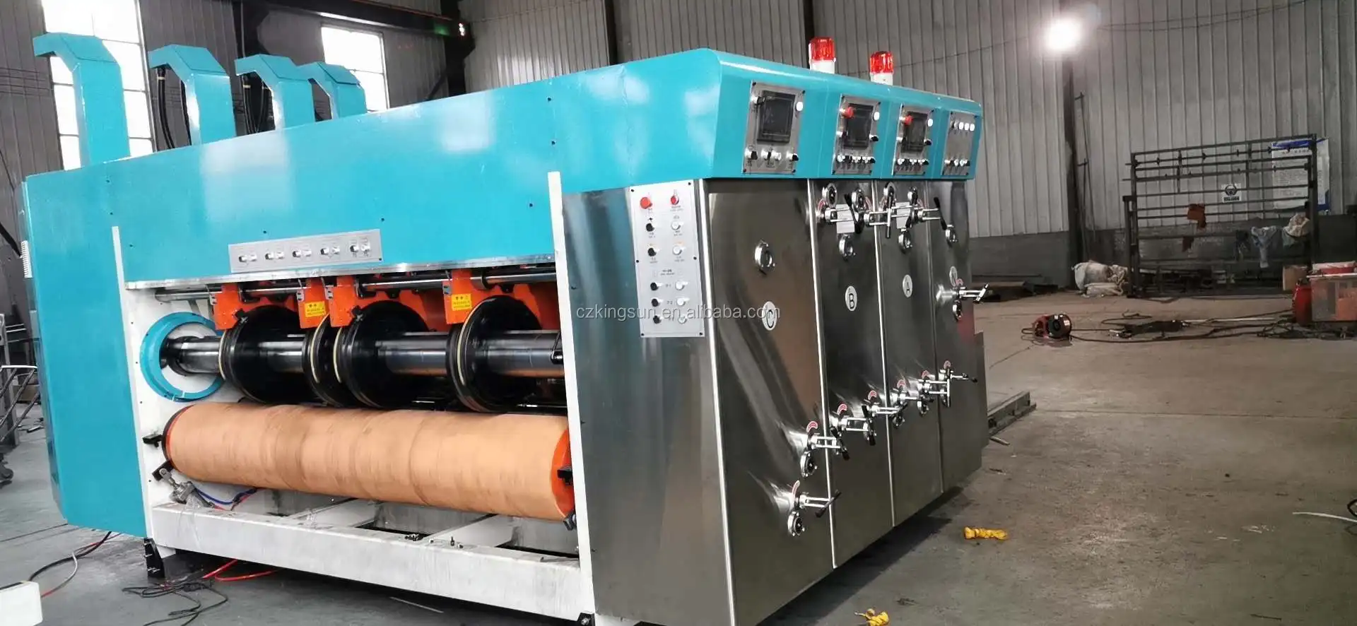 Corrugated Printer And Rs4 Sloter Machine / Carton Box Printing And Die ...