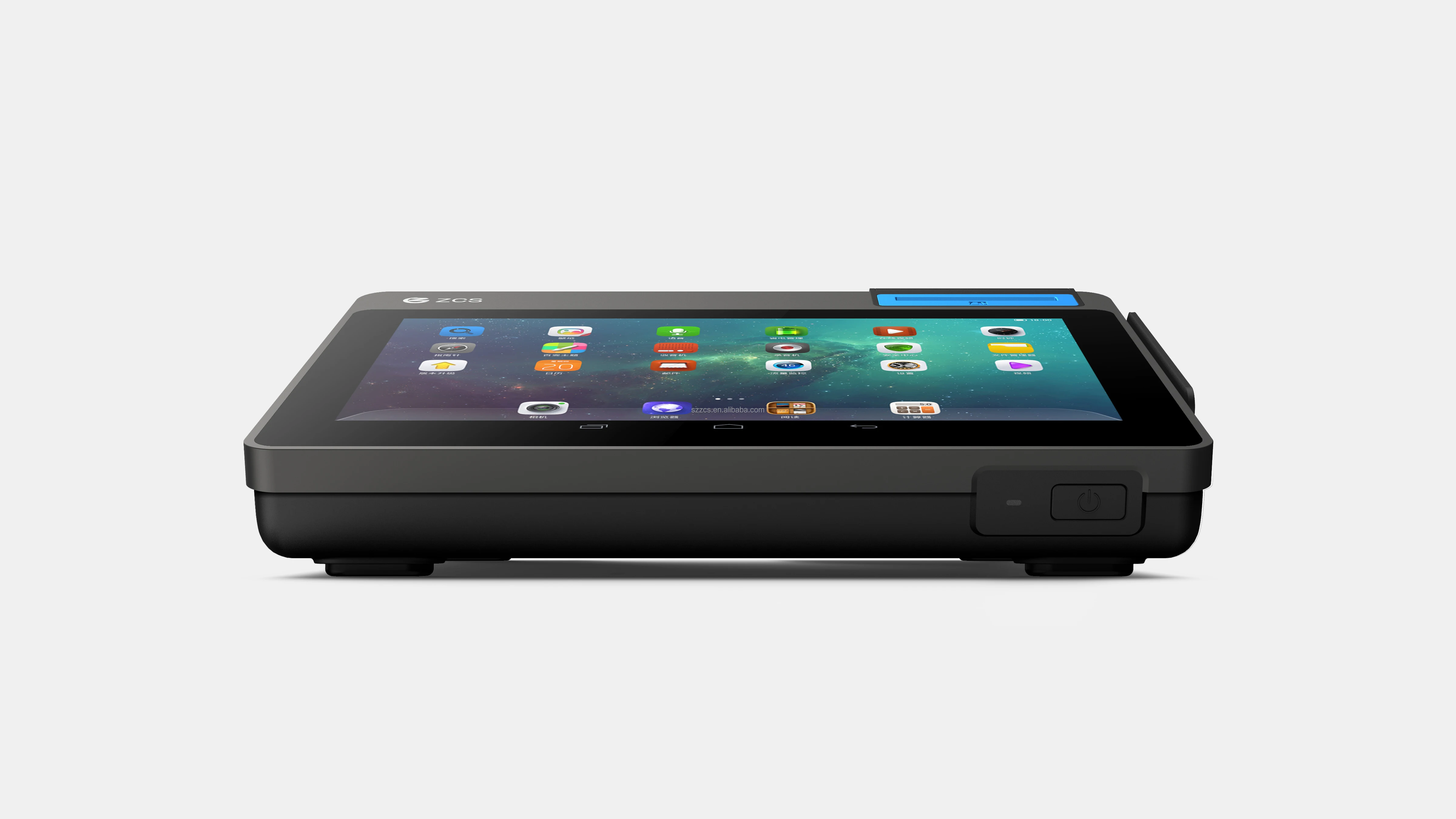 10.1inch Android All In One Pos Terminal Szzcs Z100 With 58mm Build In Receipt Printer/nfc/msr ...