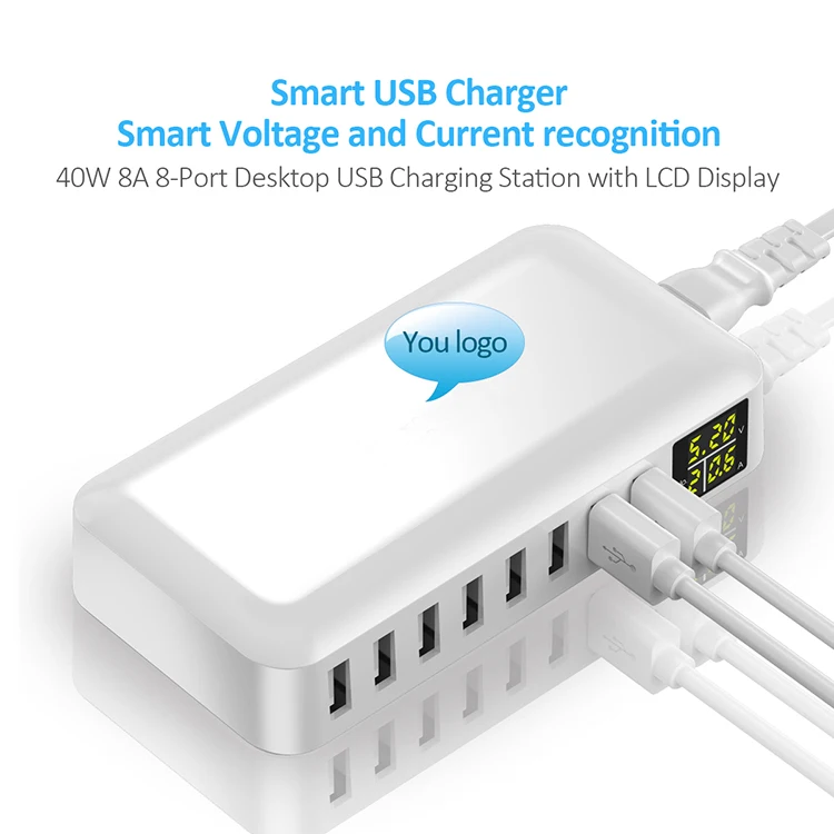 Charger 8-Port Usb Charger Voor Telefoon Oem Met Uw Logo Adapter ...