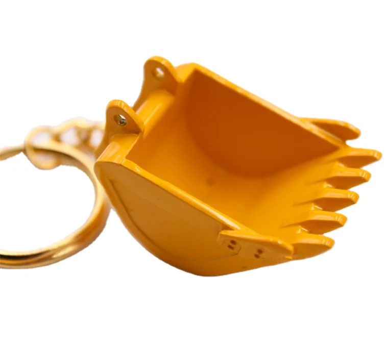 Custom Hydraulic Actuated Excavator Heavy Machines Metal Key Chain ...