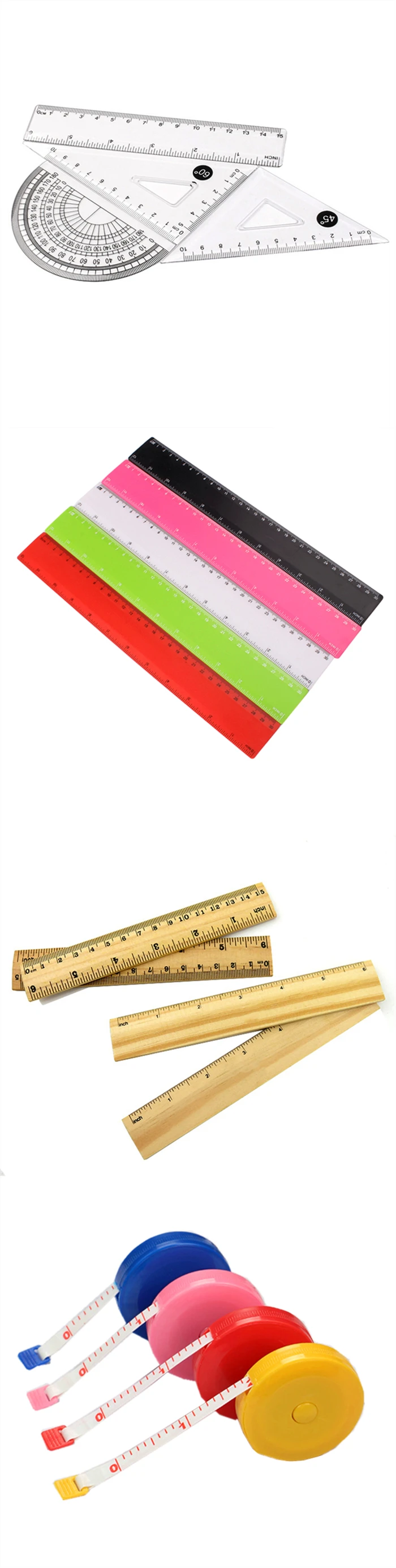 Shop Our 30cm Beveled Edges Plastic Ruler - Direct from Factory