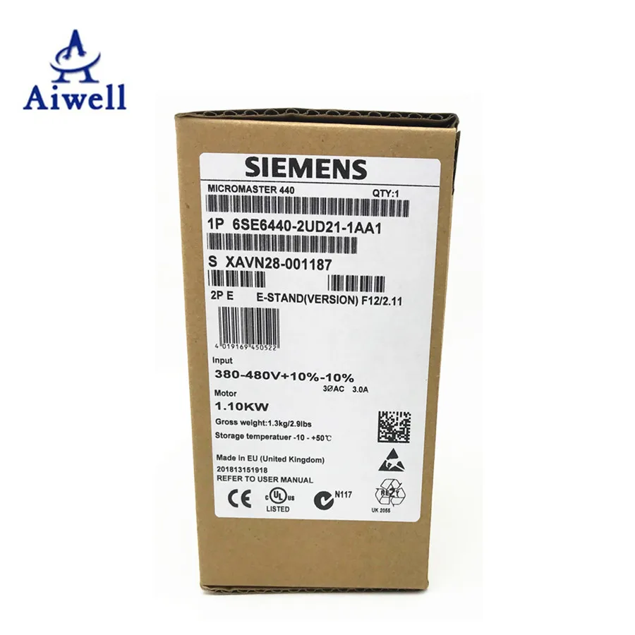 Siemens Seimens Micromaster 440 6se440-2ud Dc To Ac Frequency Converter ...