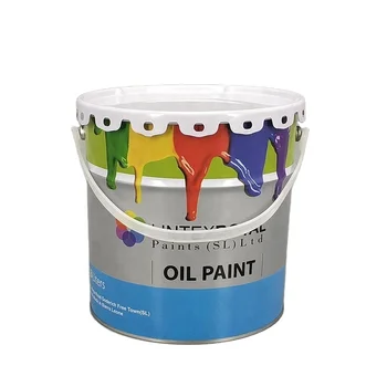 Manufacture 5 Liters Open Head Paint Can 5l Tin Pail Bucket With Lug ...