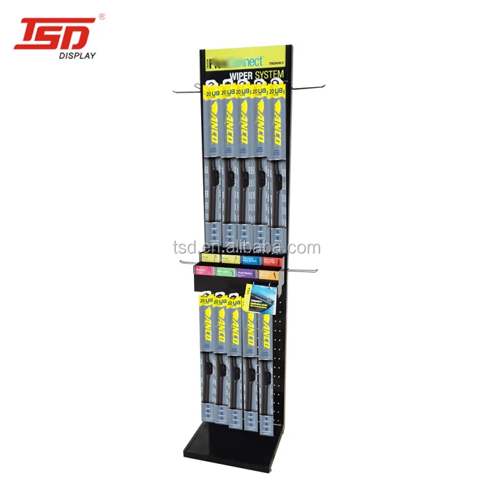 Custom Floor Promotion Pos Metal Windshield Wiper Blade Display Rack