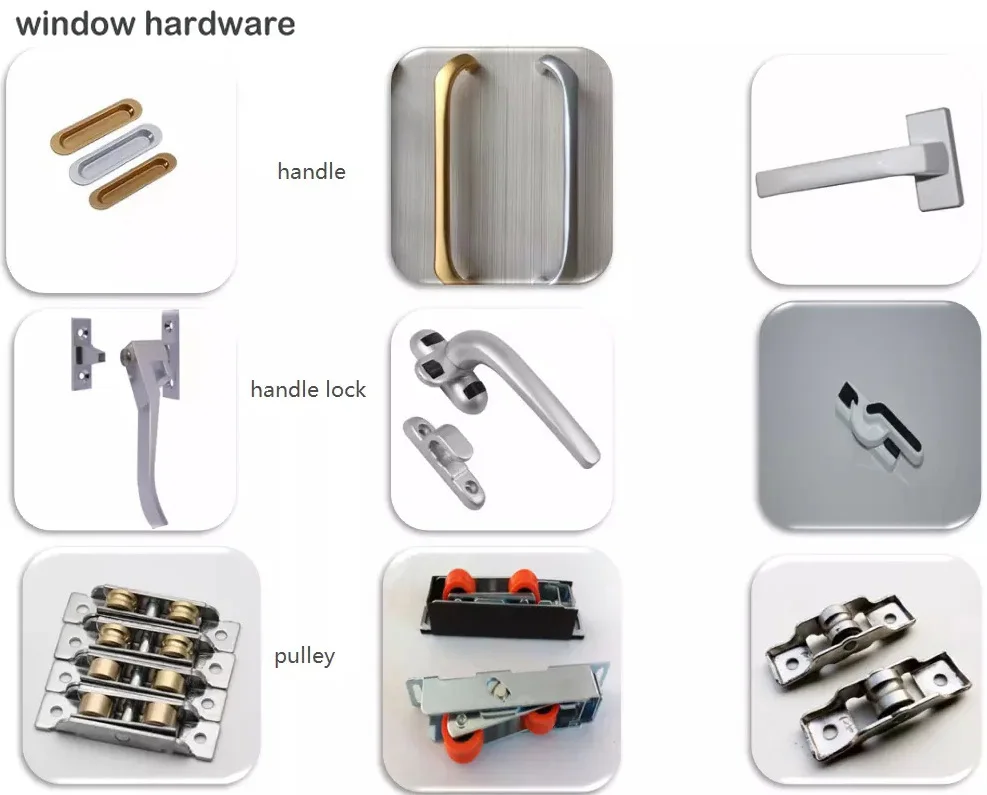 Aluminum Alloy Sliding Glass Window With Double Tempered Glass ...