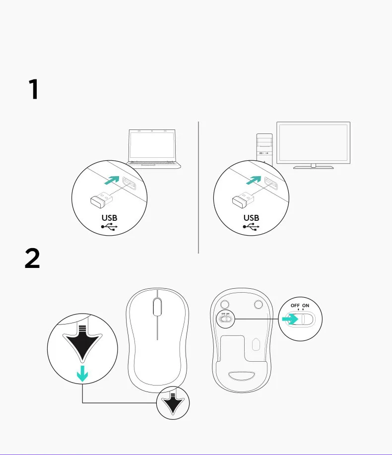 Logitech M325 Usb Wireless Mouse For Laptop Office Computer 1000dpi 2 ...