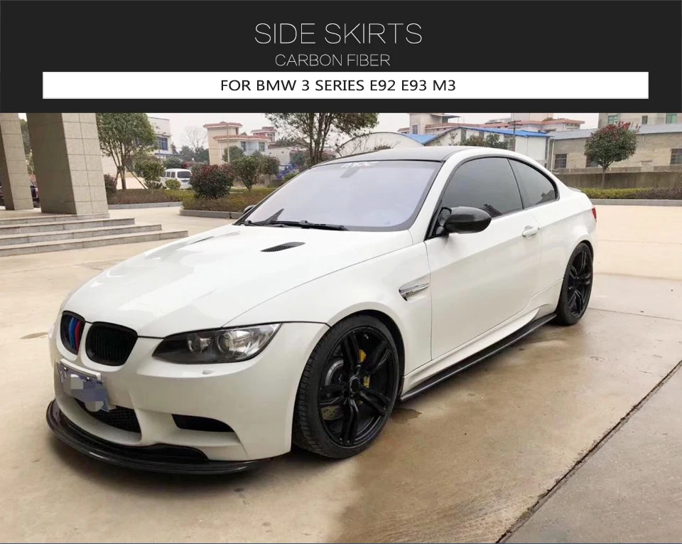 Real Carbon Fiber Side Skirts for BMW 3 Series E92 E93 M3