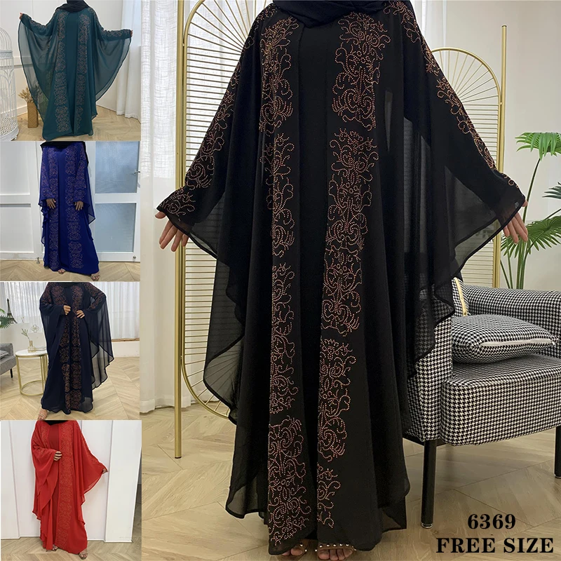 6369# Abaya Muslim African Dresses For Women Kaftan Nigerian Clothes ...